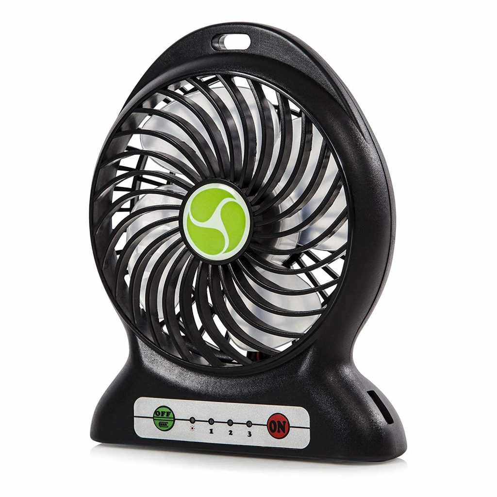 iTek Rechargeable 4 inch Desk Fan - Kettle and Toaster Man