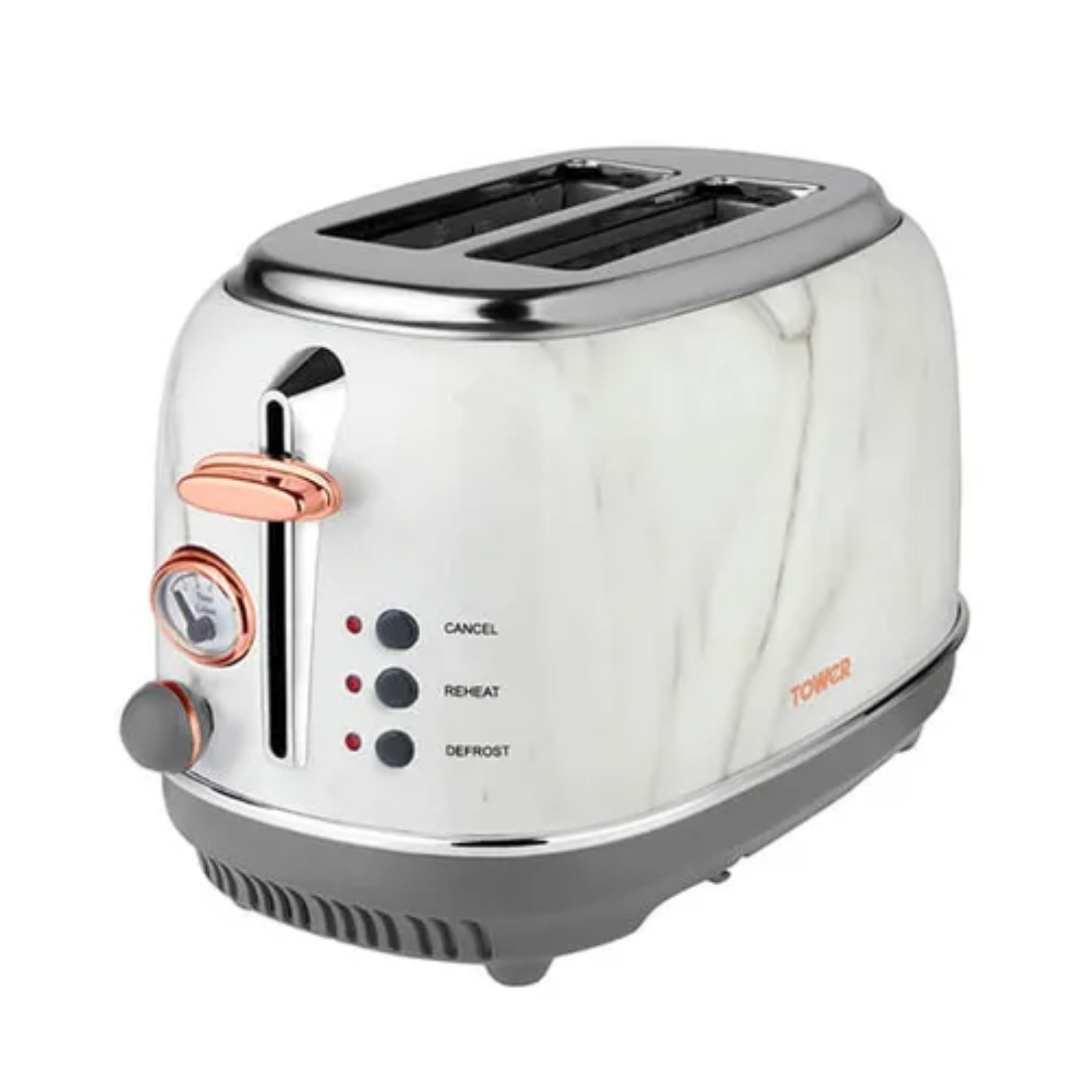 Tower T20016WMRG 2 Slice Toaster Marble Effect Rose Gold - Kettle and ...