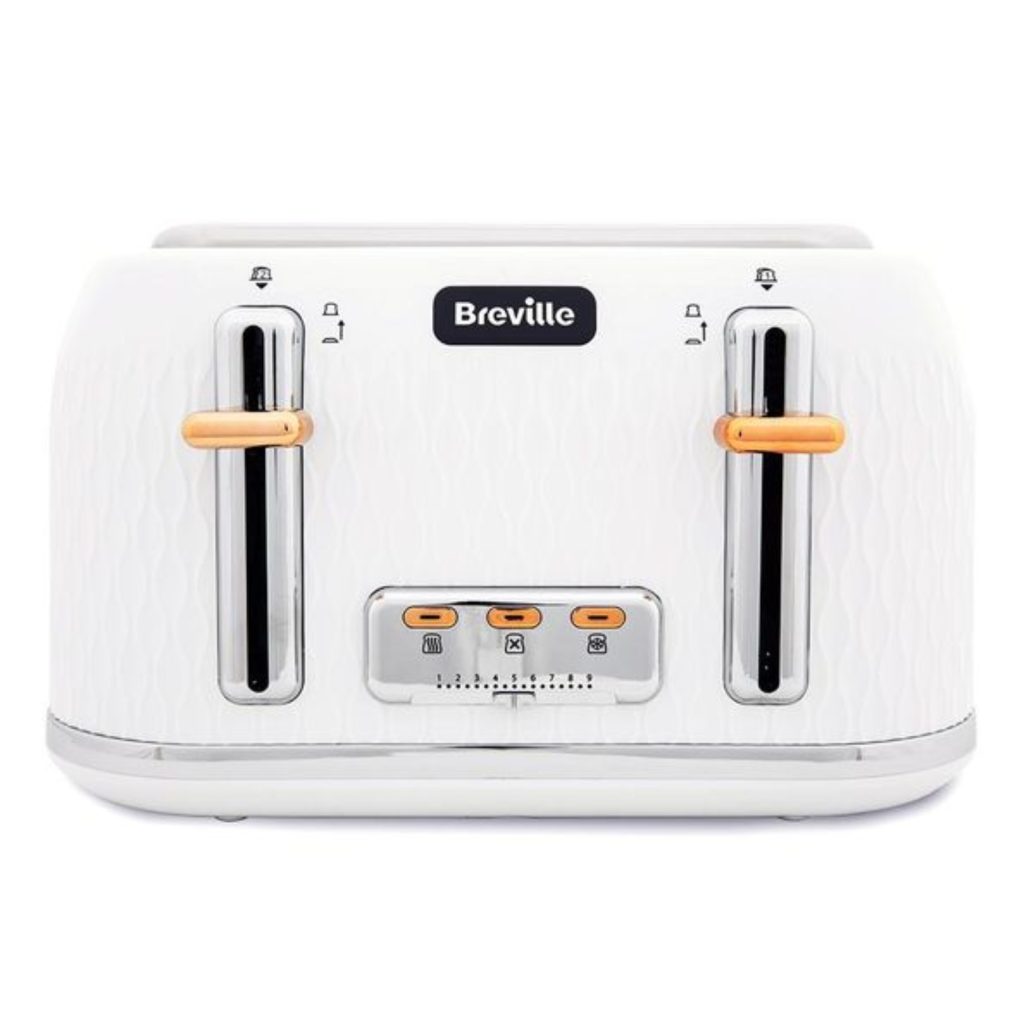Breville VTT787 Curve Gloss White 4 Slice Toaster Brand New - Kettle ...