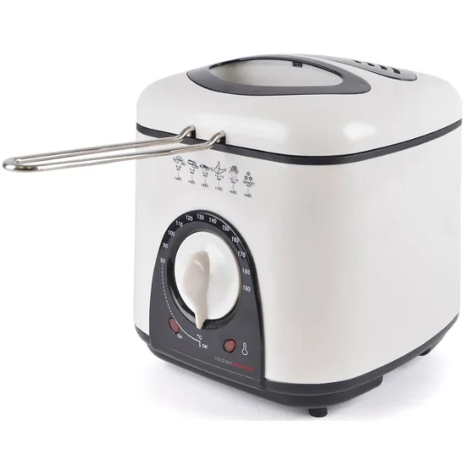 KitchenPerfected E6010WI 1L Compact Deep Fryer White - Kettle and ...