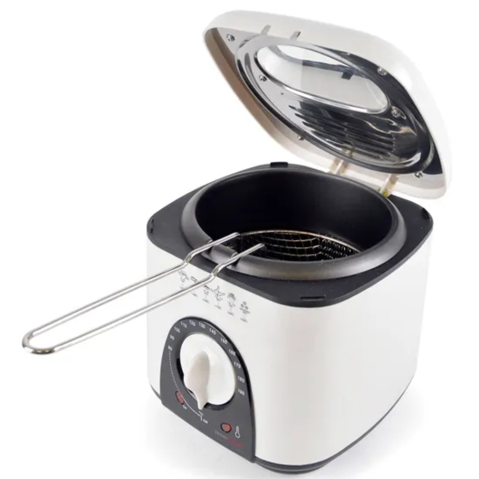 KitchenPerfected E6010WI 1L Compact Deep Fryer White - Kettle and ...
