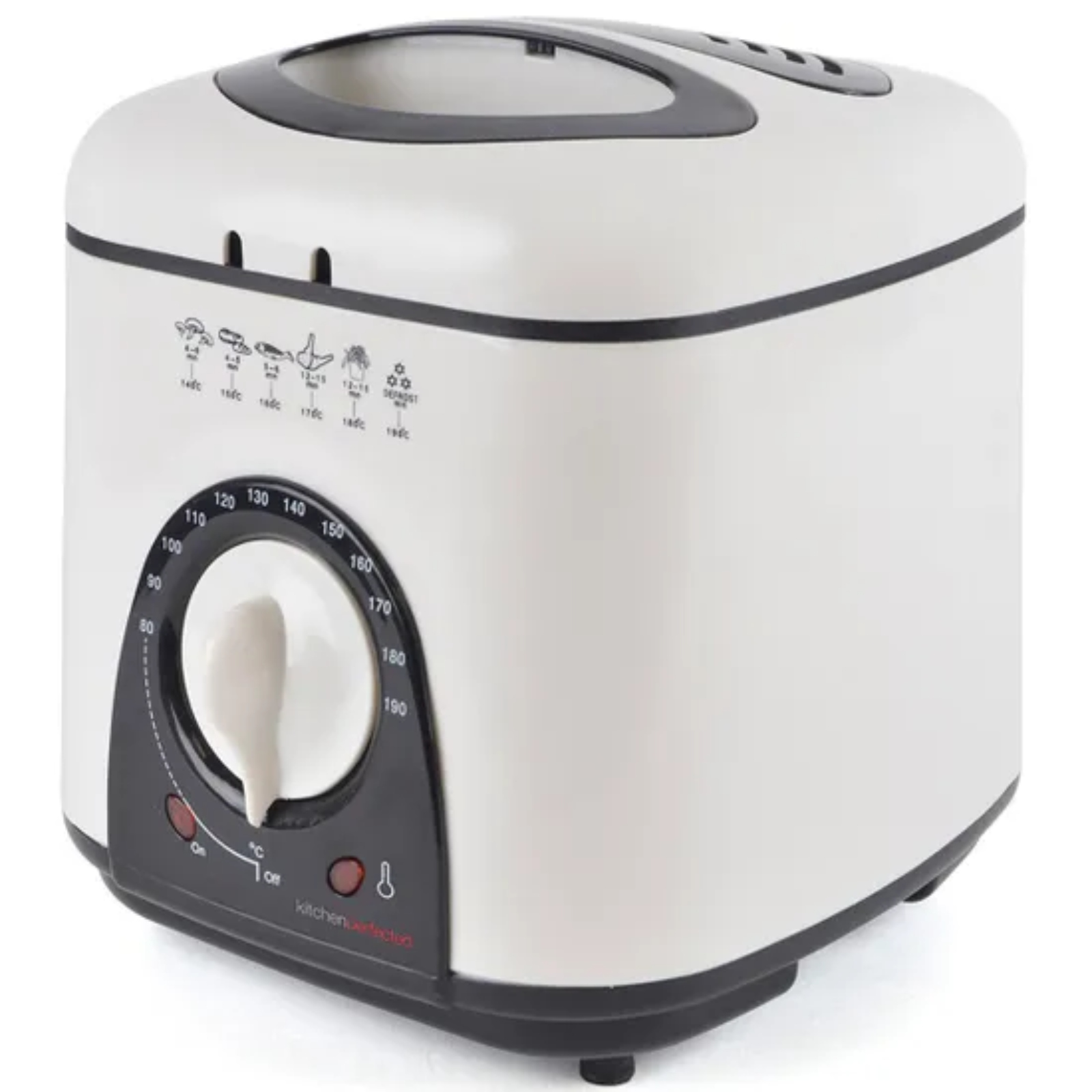 KitchenPerfected E6010WI 1L Compact Deep Fryer White - Kettle and ...