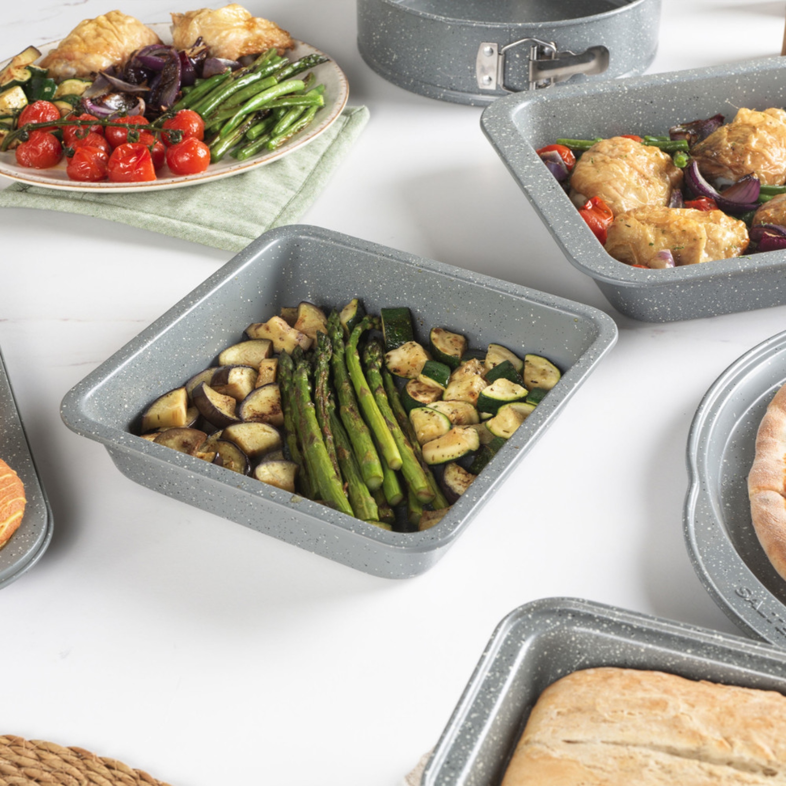 Salter COMBO-2184 Marblestone 3 Piece Bakeware Set - Kettle and Toaster Man