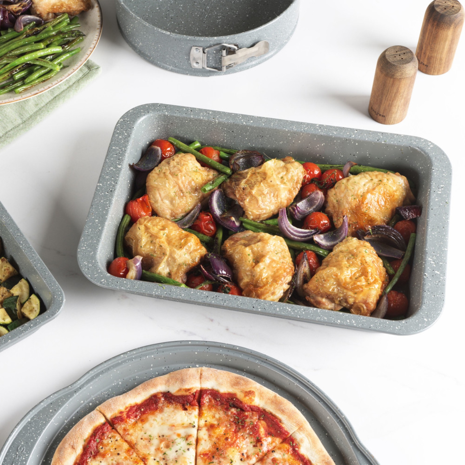 Salter COMBO-2184 Marblestone 3 Piece Bakeware Set - Kettle and Toaster Man