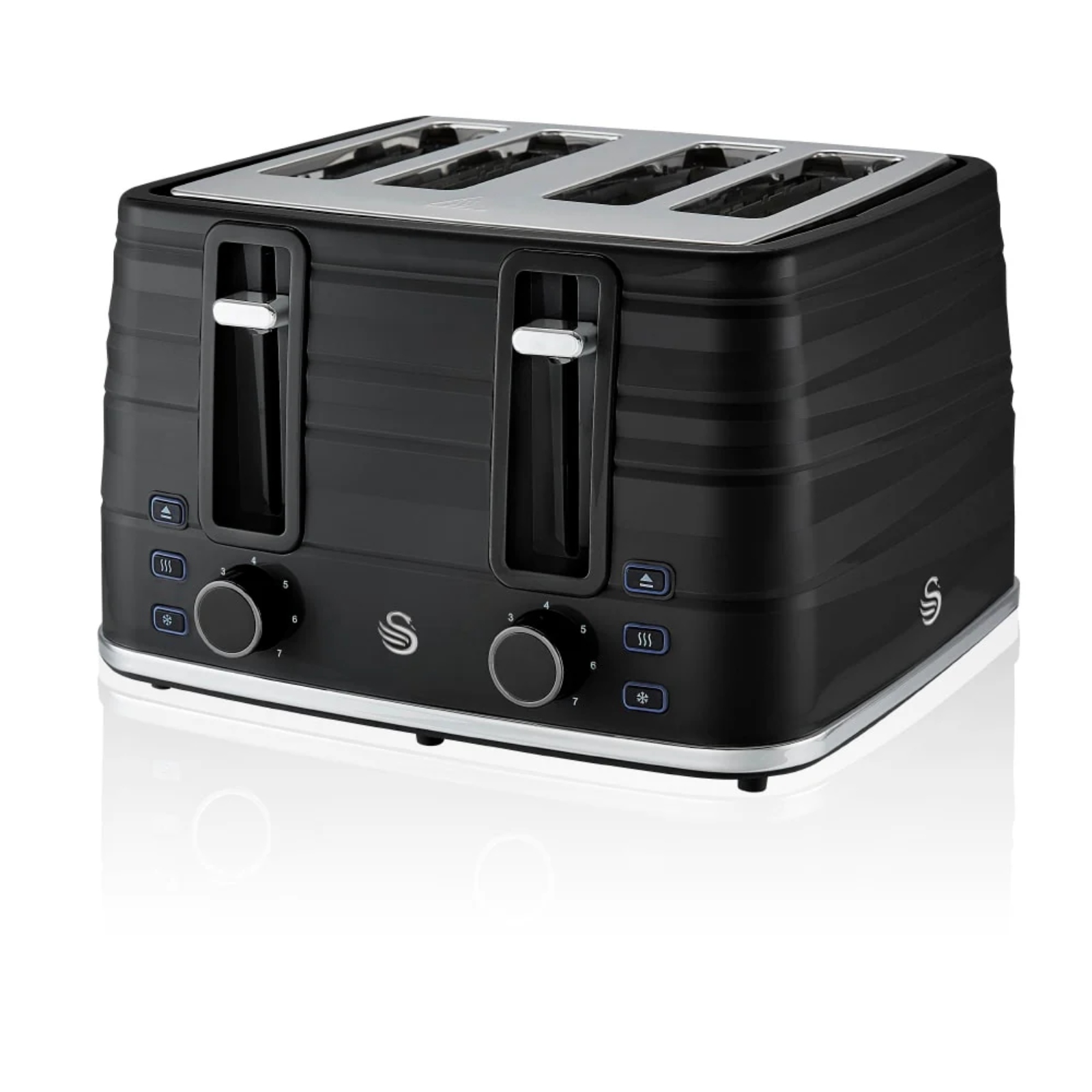 Swan ST31054BN Symphony 4 Slice Toaster Black - Kettle and Toaster Man