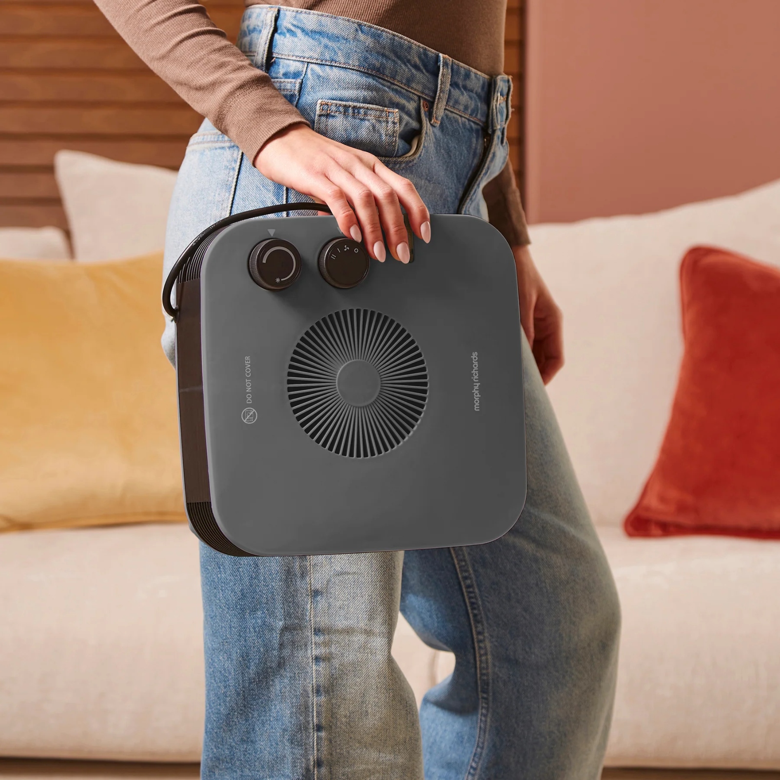 Morphy Richards 825101 Heatflux 2KW Flat Fan Heater Grey - Kettle and ...